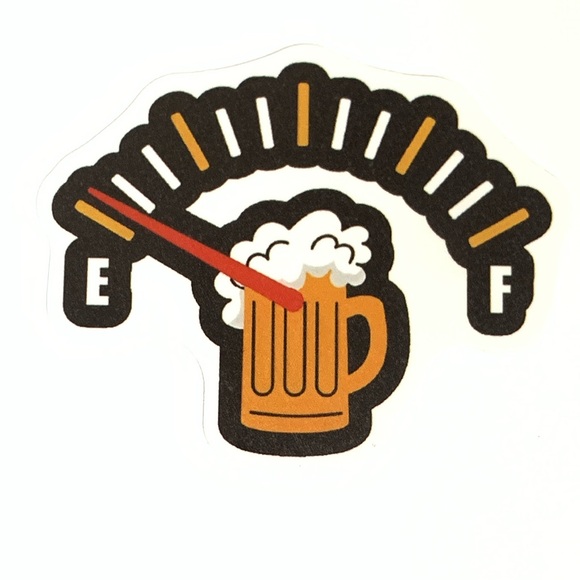 Accessories | Beer Mug Fuel Gauge Sticker | Poshmark